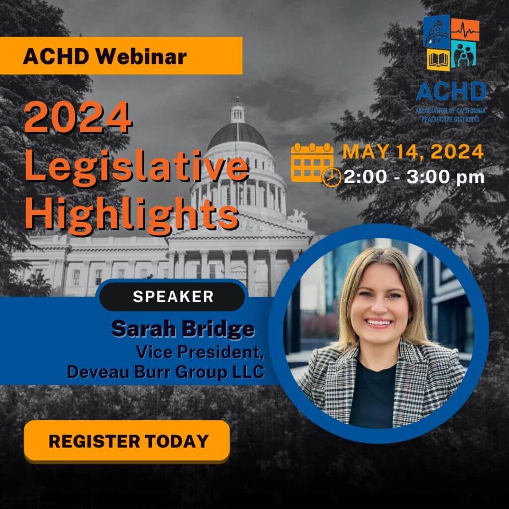 Upcoming Events - Association of California Healthcare Districts | ACHD ...
